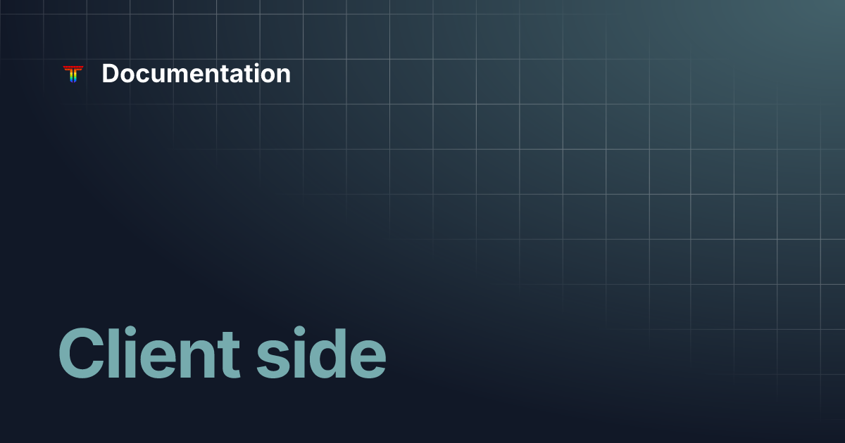 Client side | Documentation