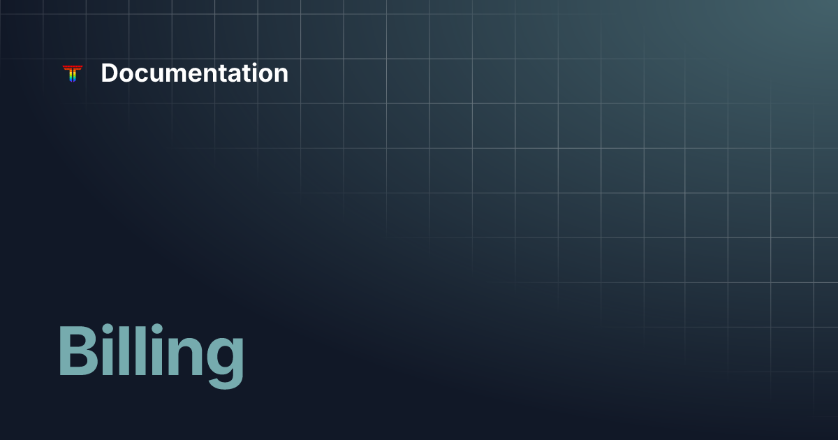 Billing | Documentation