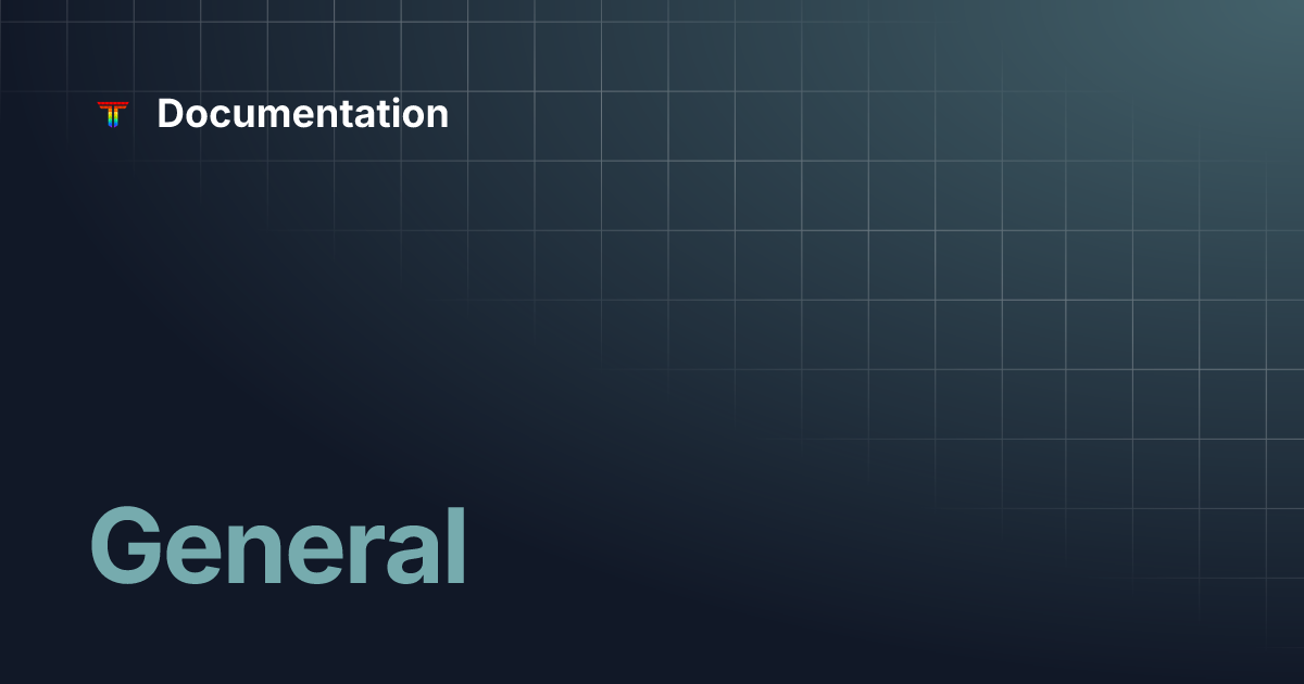 General | Documentation